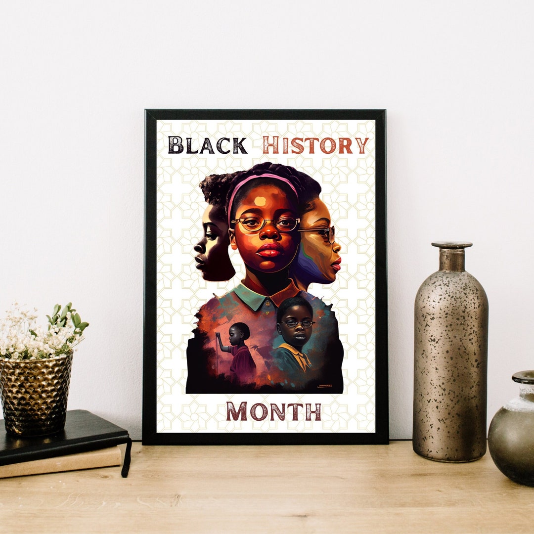 Black History Month Poster - Printable Wall Art Decor for Home or ...