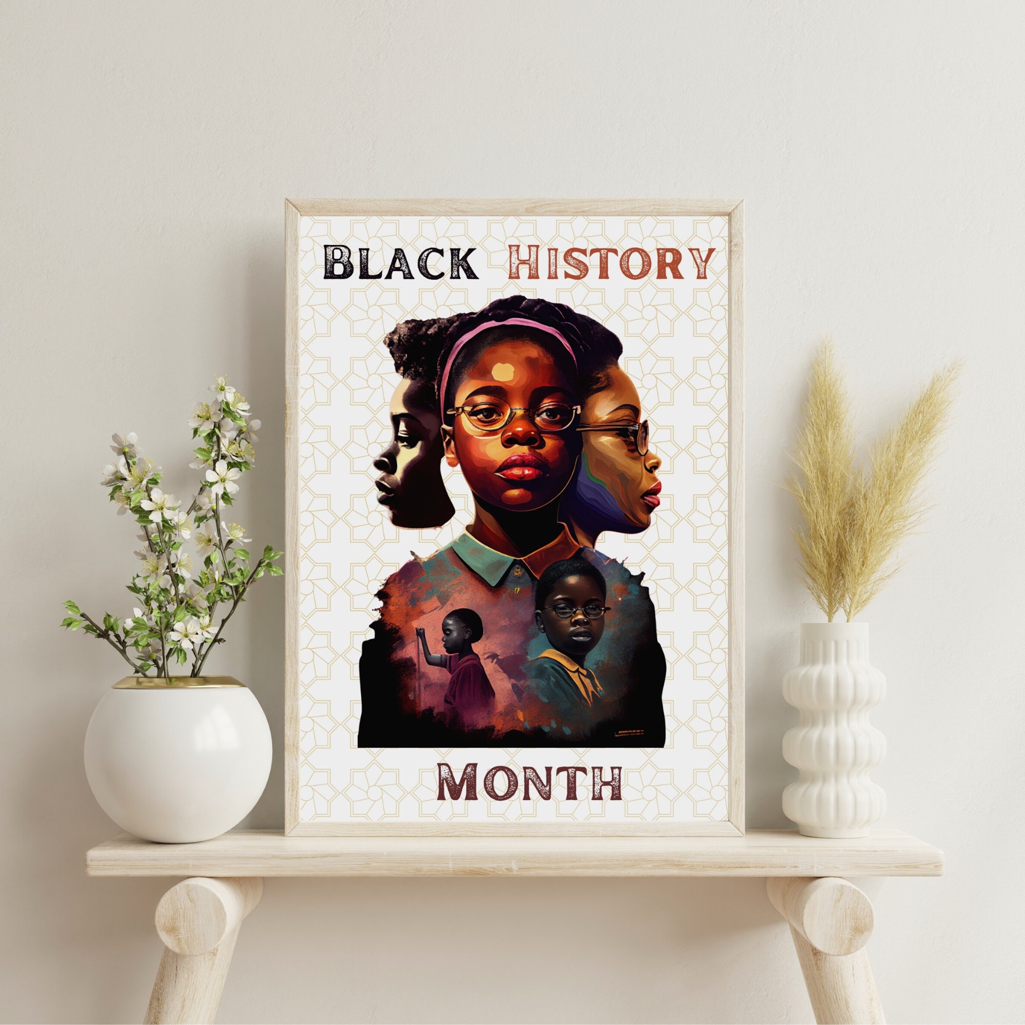 Black History Month Poster - Printable Wall Art Decor for Home or ...