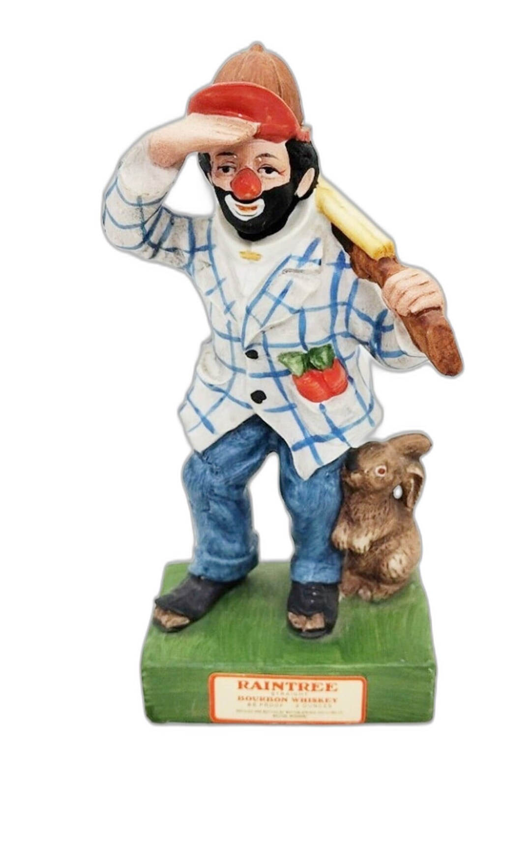 Raintree 1977 Bourbon Straight Whiskey Clown Hunter Empty Mini Decanter ...