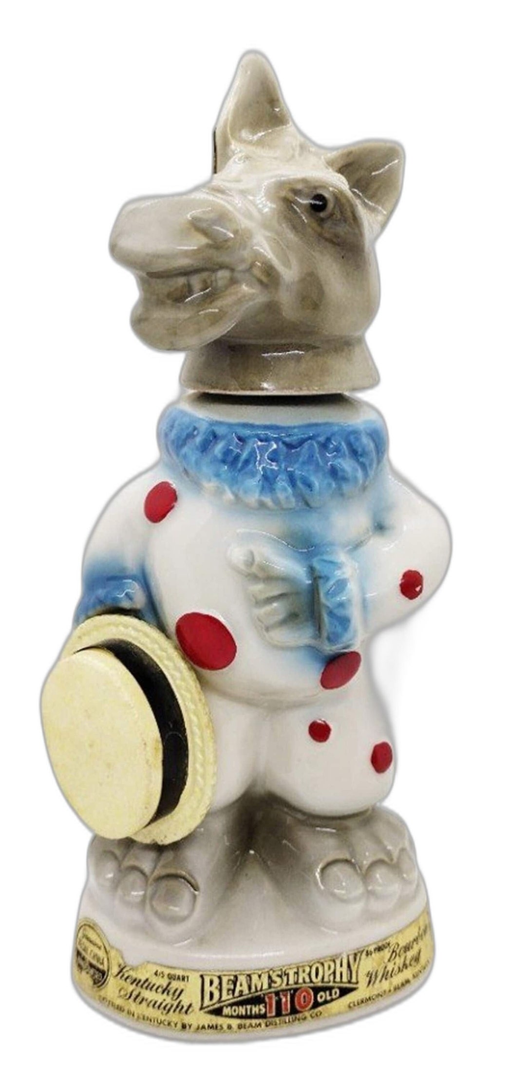 Jim Beam 1968 Democrat Donkey Clown Empty Whiskey China Decanter - Etsy