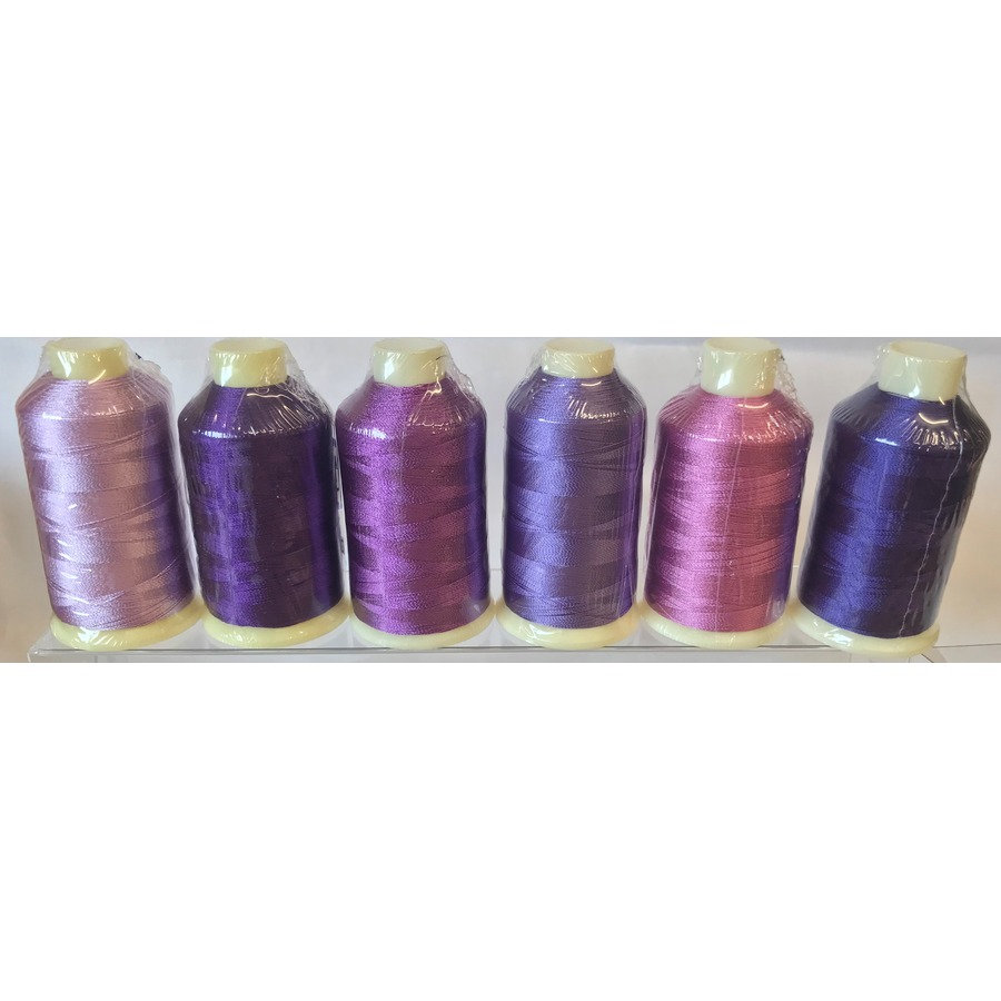Marathon Embroidery Machine Thread Pack of 6 Reels X 1000m 11 Colour ...