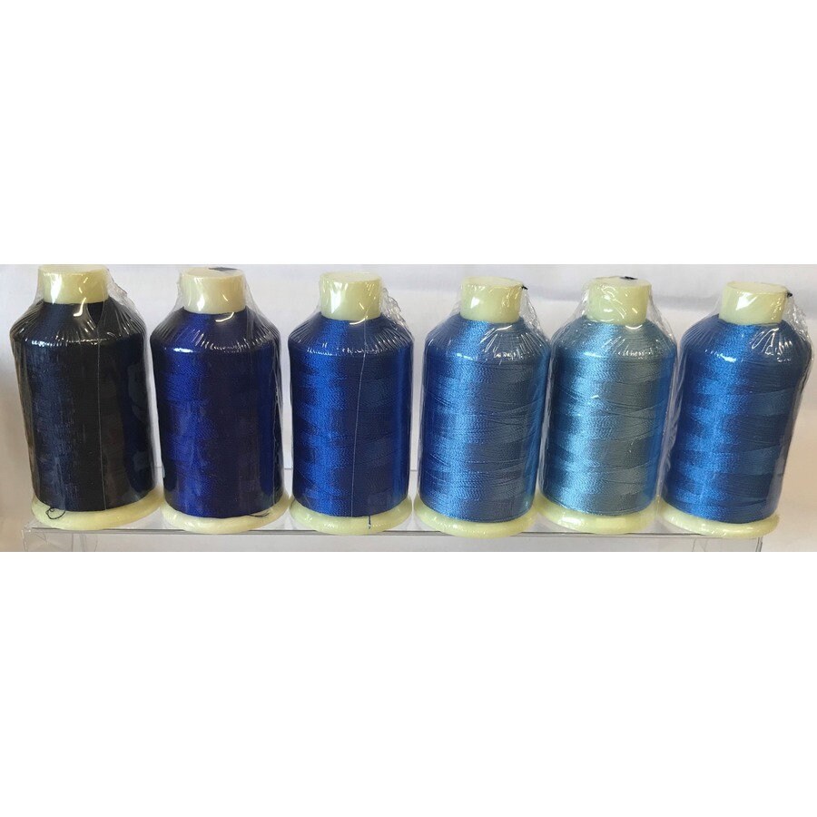 Marathon Embroidery Machine Thread Pack of 6 Reels X 1000m 11 Colour ...