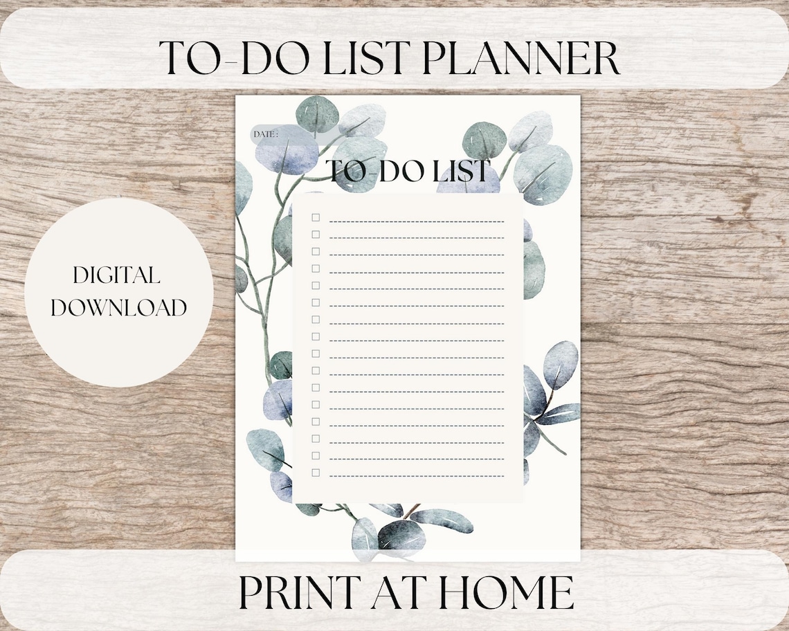 Simple and Beautiful To-do List Planner That Will Help You Remember ...