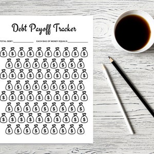 Debt Payoff Tracker Printable, Debt Coloring Sheet, Debt Coloring Page ...