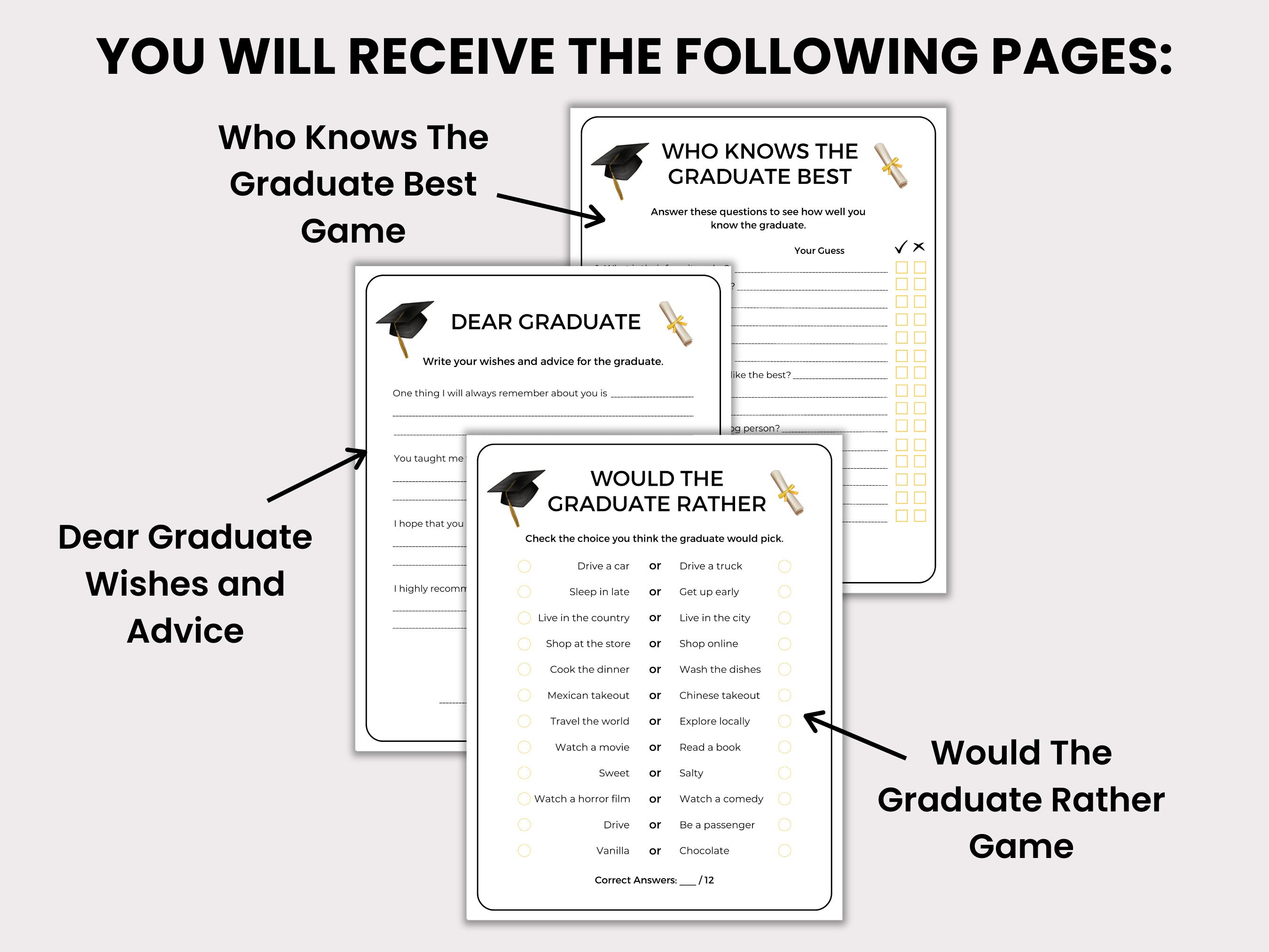 Graduation Party Games, 2025 Grad Party, Graduation Games, Grad Party ...