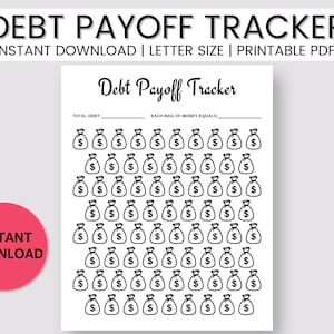 Debt Payoff Tracker Printable, Debt Coloring Sheet, Debt Coloring Page ...