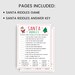Santa Riddles With Answers, Christmas Riddles, Games for Kids, Games ...