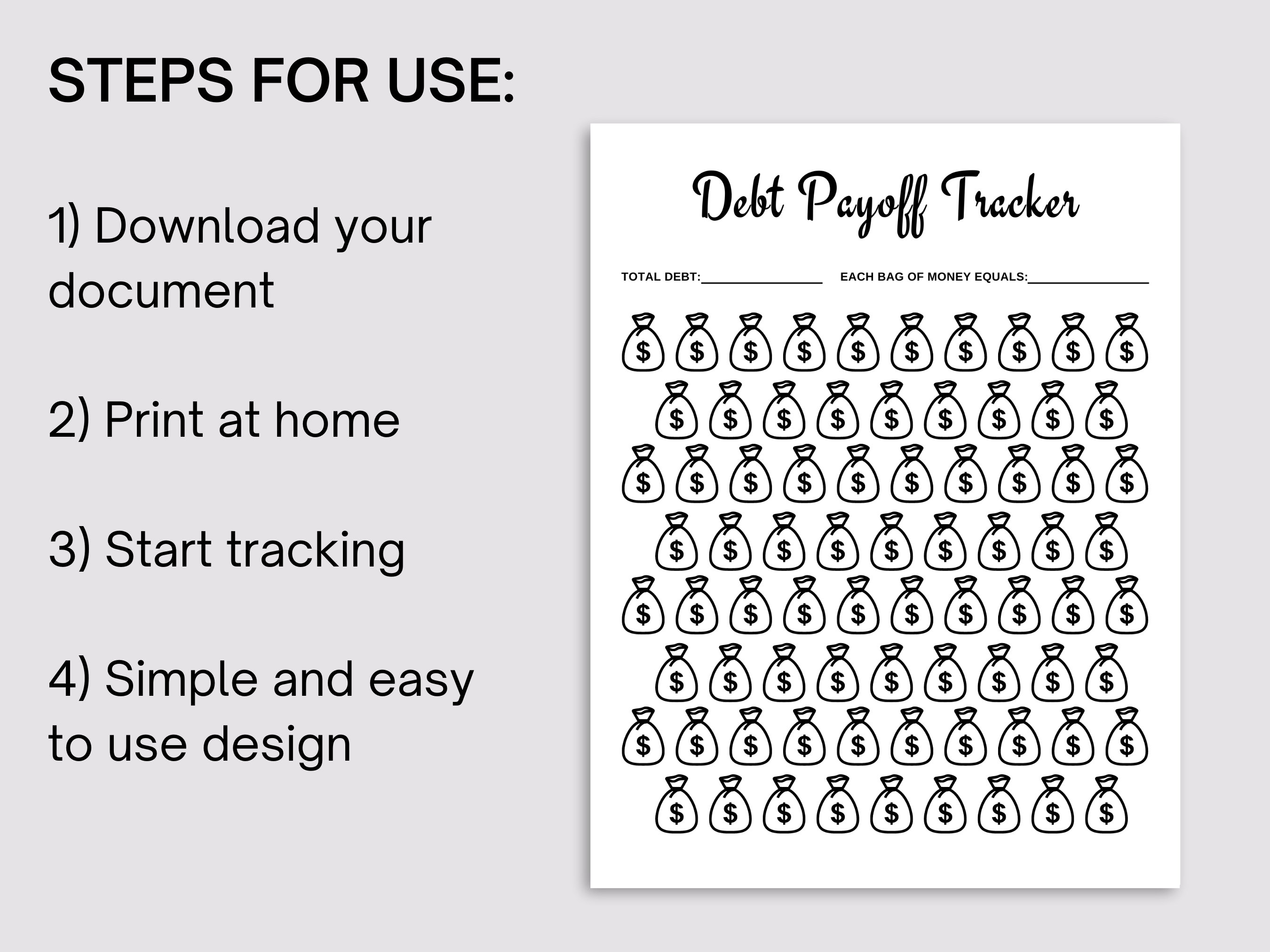 Debt Payoff Tracker Printable, Debt Coloring Sheet, Debt Coloring Page ...