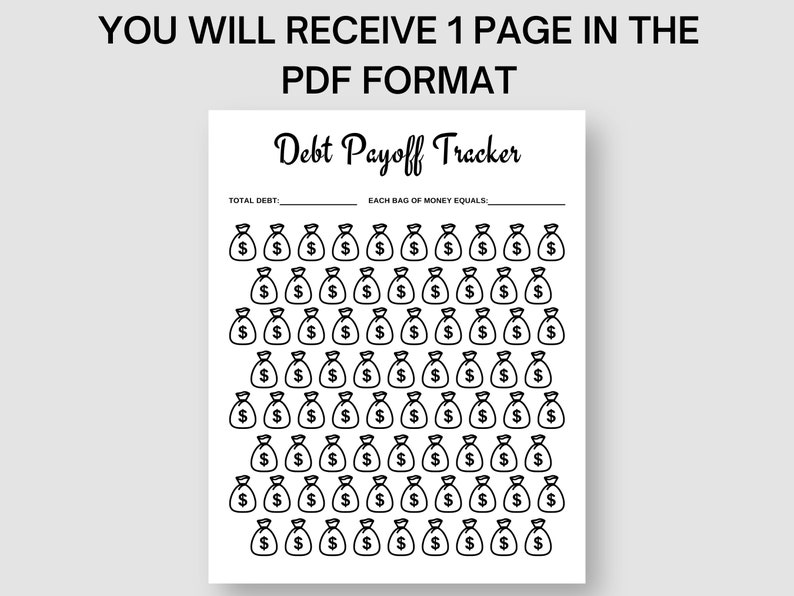 Debt Payoff Tracker Printable, Debt Coloring Sheet, Debt Coloring Page ...
