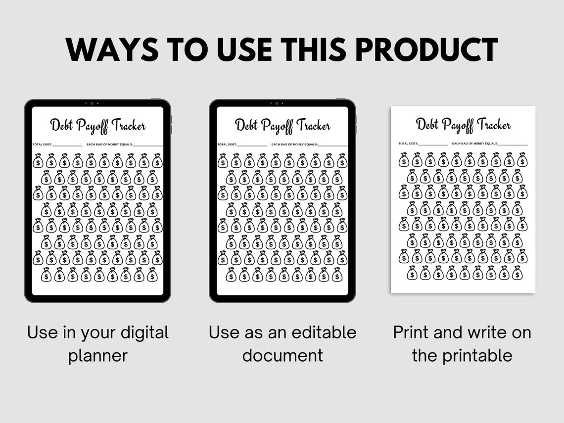 Debt Payoff Tracker Printable, Debt Coloring Sheet, Debt Coloring Page ...