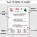 Santa Riddles With Answers, Christmas Riddles, Games for Kids, Games ...