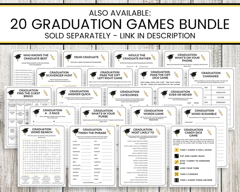 2024 Graduation Find the Guest Bingo, Icebreaker Games, Find the Guest ...