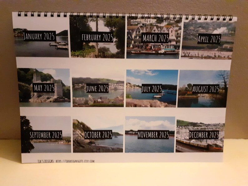 Dartmouth Calendar, A4 Wall Calendar, Devon Calendar, 2026 Calendar ...