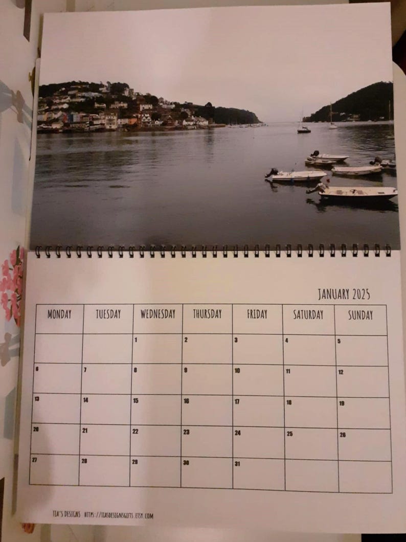 Dartmouth Calendar, A4 Wall Calendar, Devon Calendar, 2026 Calendar ...