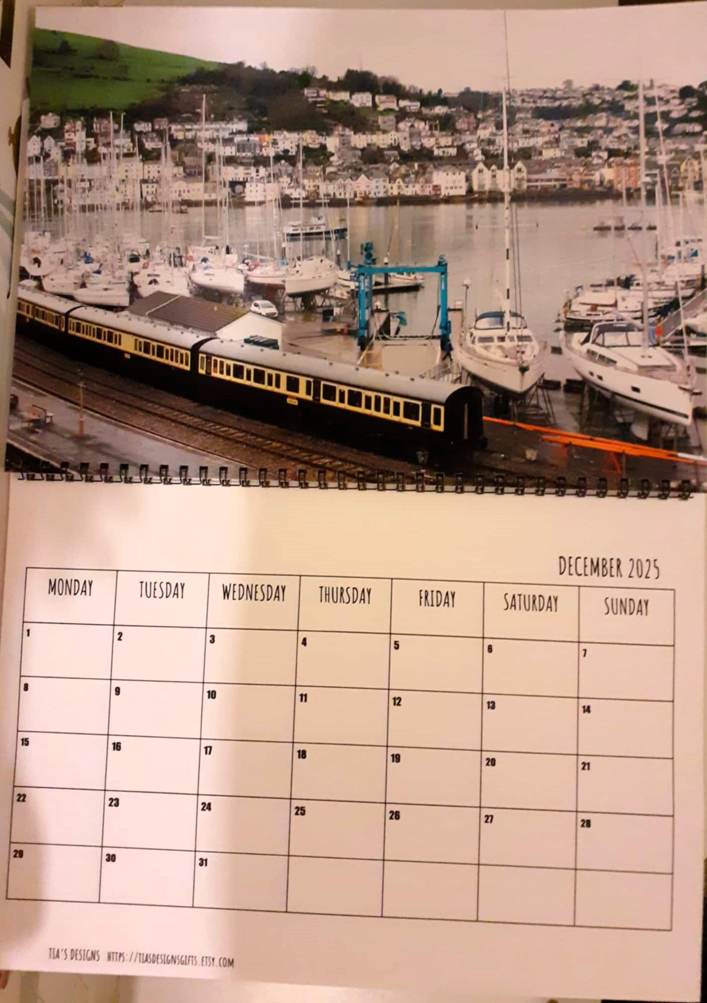 Dartmouth Calendar, A4 Wall Calendar, Devon Calendar, 2026 Calendar ...