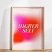 Higher Self Aura Poster, Quote Aura Wall Art, Red Aura Poster, Positive ...