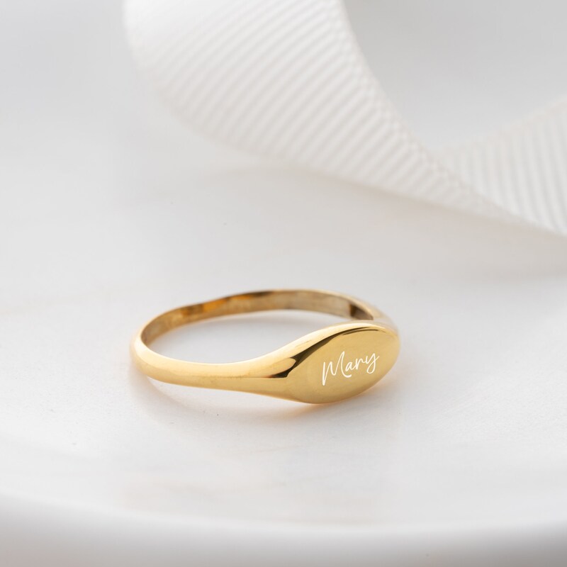Name Ring Gold - Etsy
