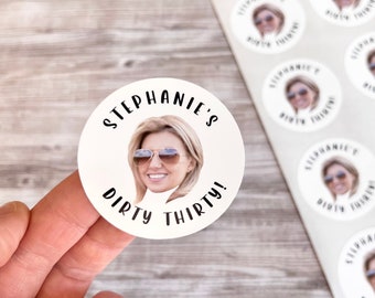 Custom Birthday Stickers Personalized Stickers Custom Party - Etsy