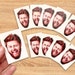 Custom Photo Stickers Circle Personalized Face Stickers Birthday Party ...