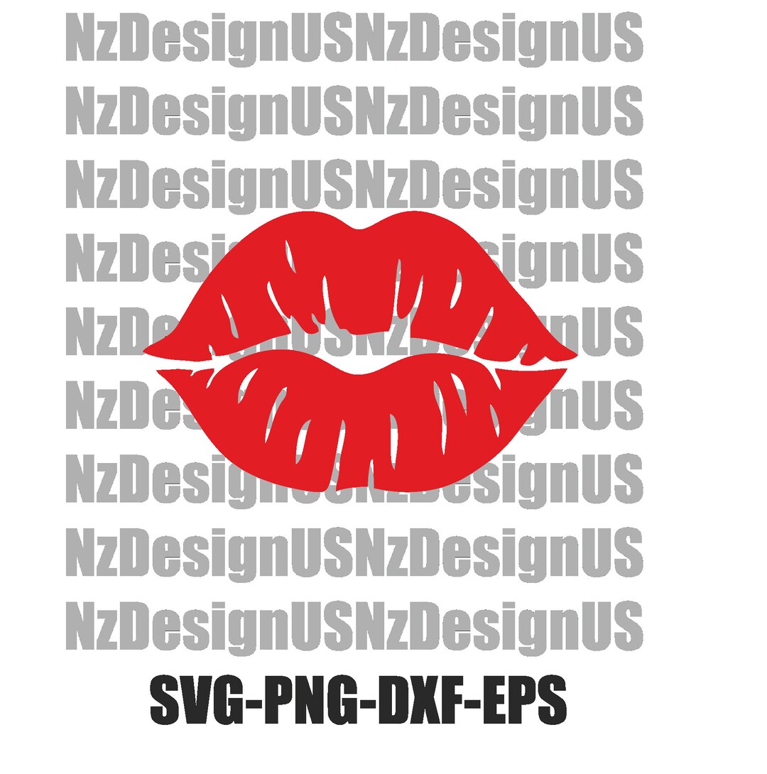 Labios svg labios rojos svg Kiss svg labios americanos svg - Etsy México