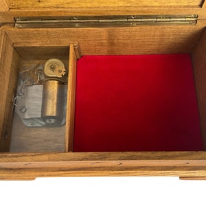 ANRI Reuge Swiss Musical Jewelry Box With Hand Carved Cherubs and Goat ...