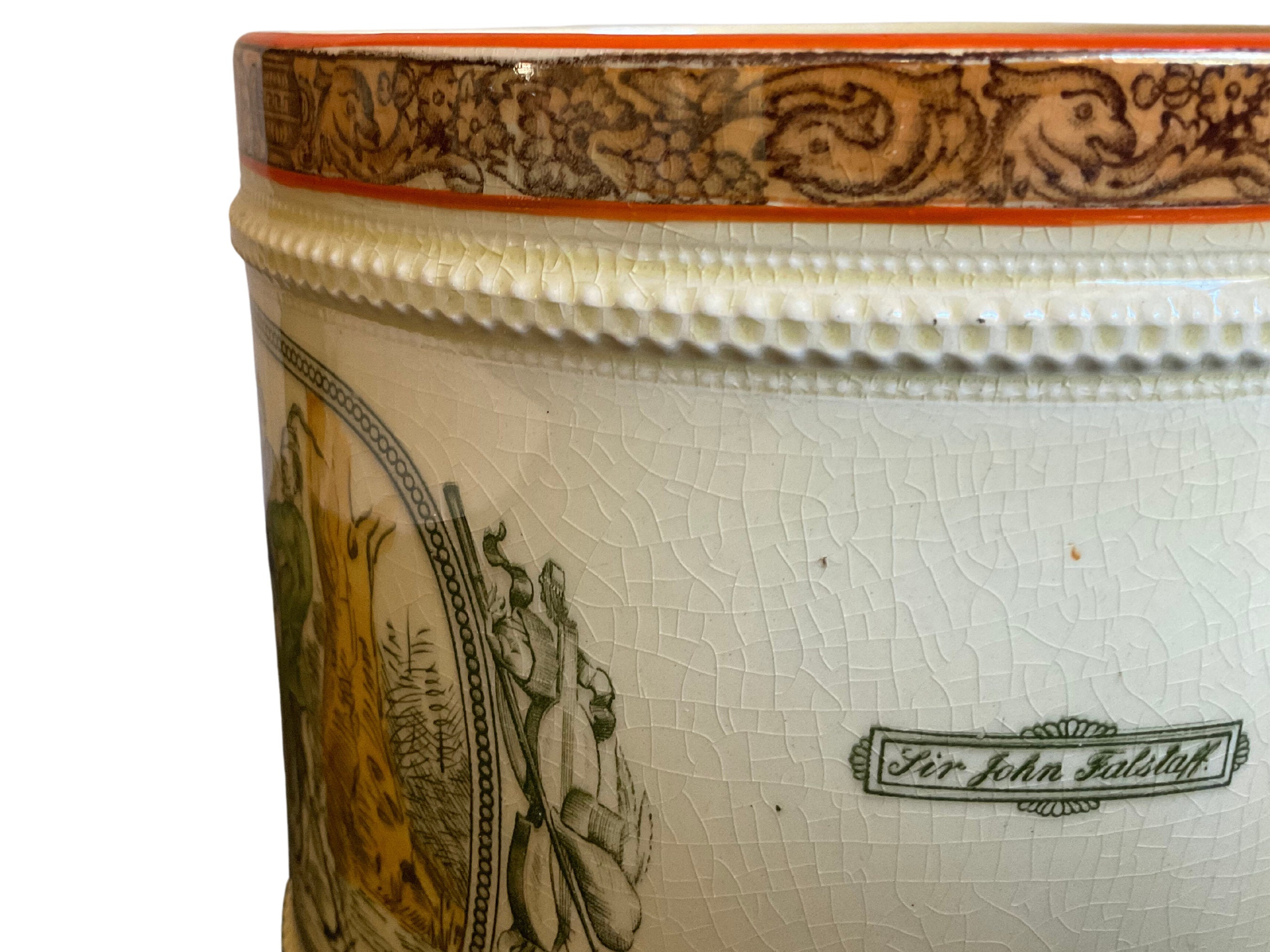 Pair Victorian-edwardian England Adams Transferware Cachepots - Etsy