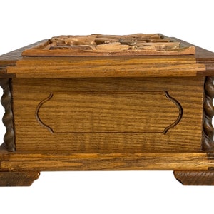 ANRI Reuge Swiss Musical Jewelry Box With Hand Carved Cherubs and Goat ...