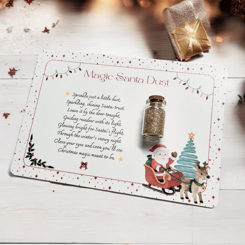 Magic Santa Dust, Christmas Eve Box Stuffer, Holiday Tradition, Xmas ...