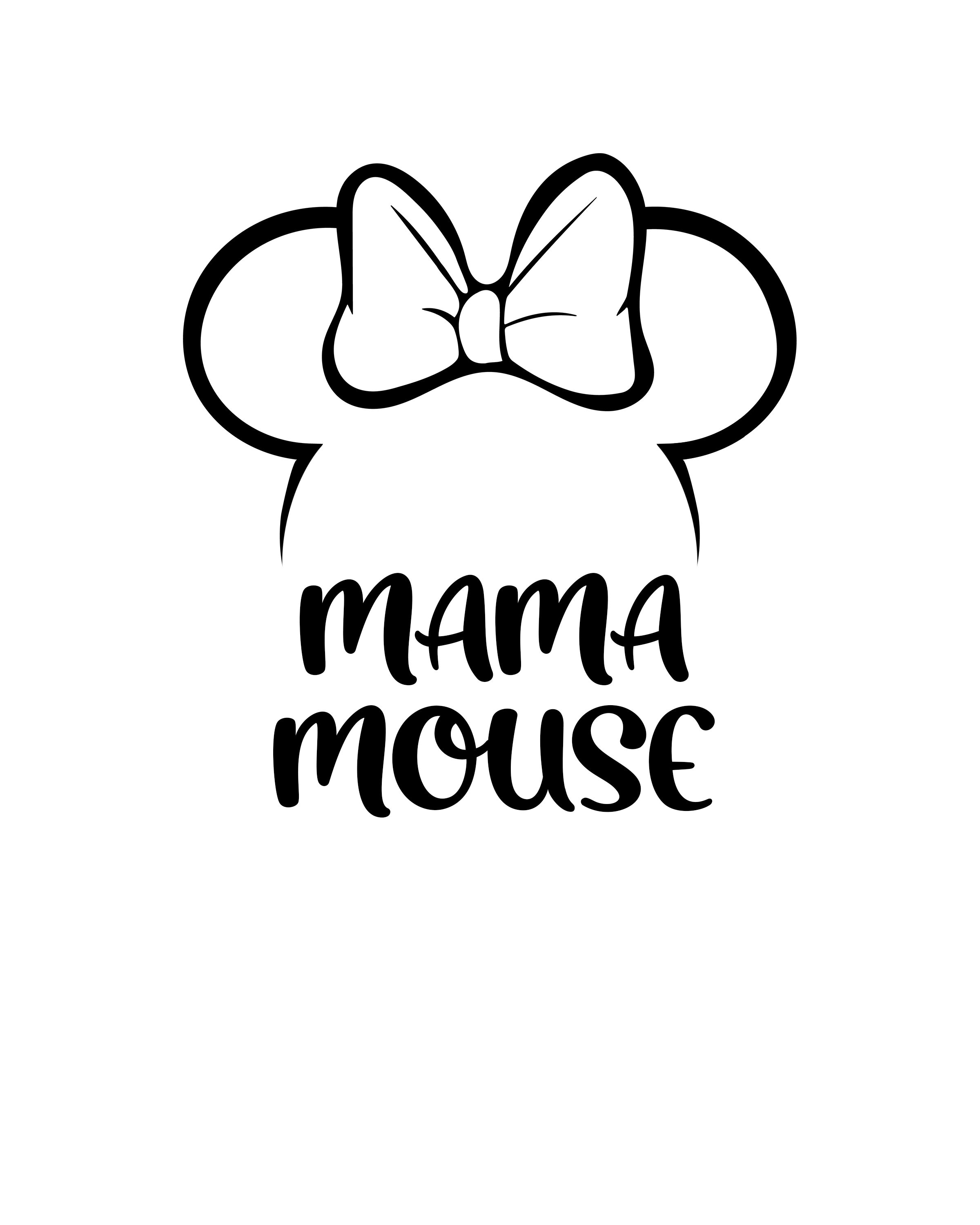 Mama Mouse Digital Download Png File - Etsy