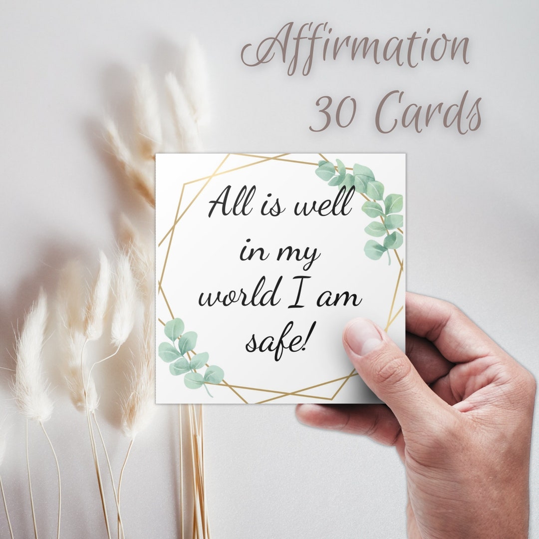 Boho Affirmation Cards, Printable Affirmations, Motivational Cards ...
