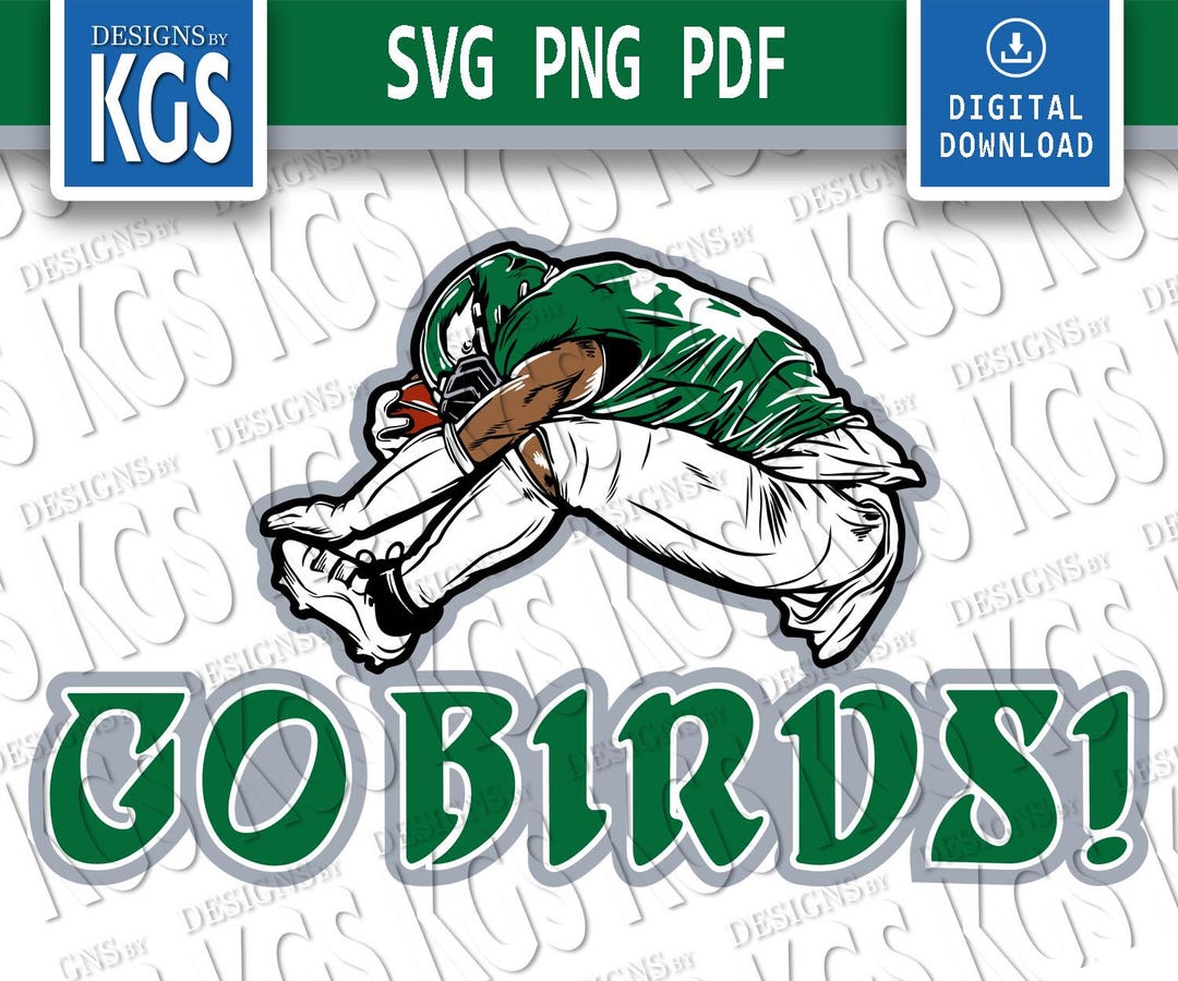 The Saquon Leap! | GO BIRDS! | Classic Kelly Green | Full Color Design ...