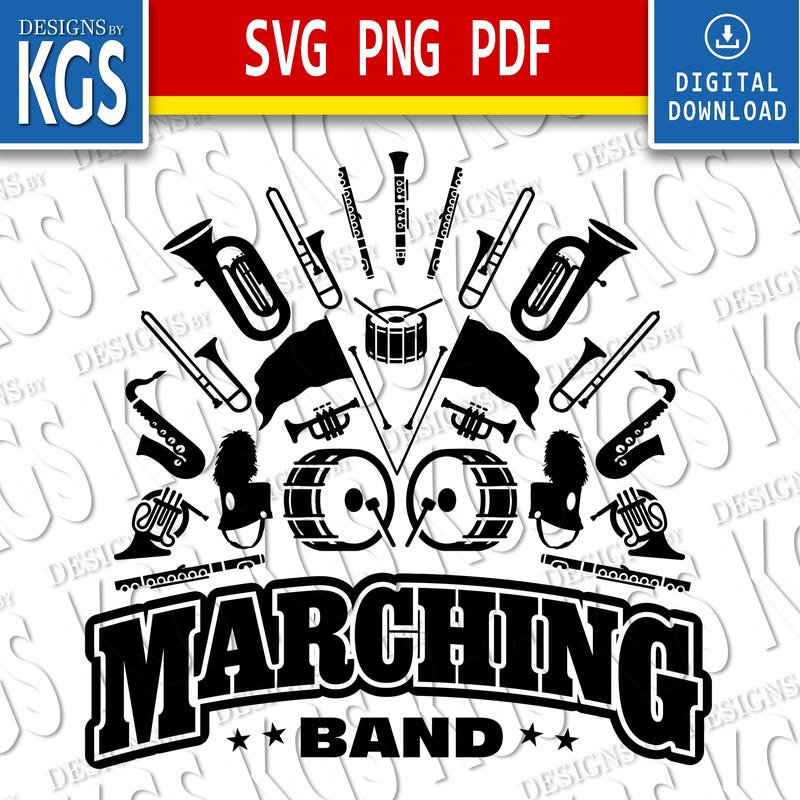 Band Sticker Marching - Etsy