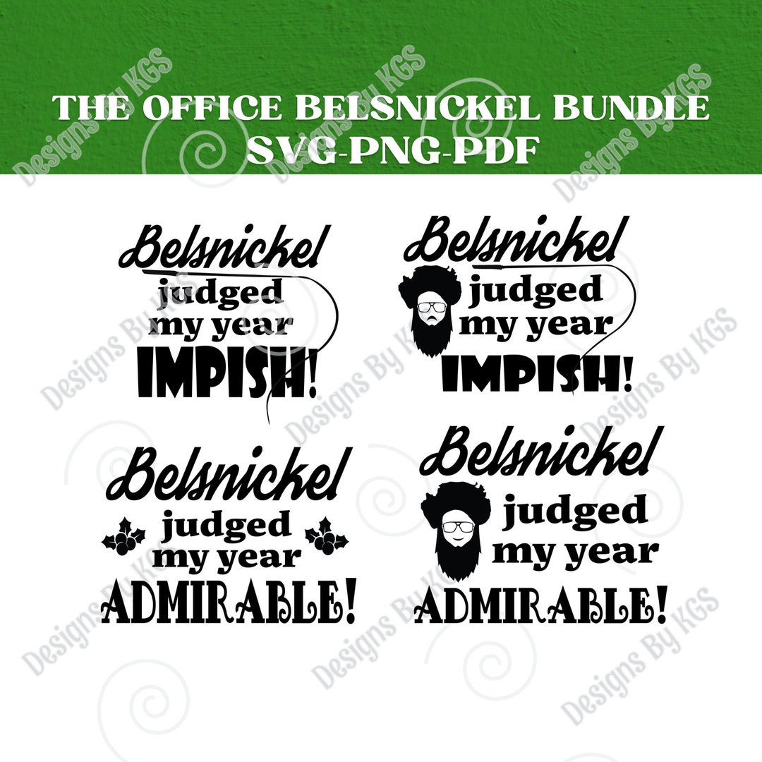 The Office Belsnickel Dwight Christmas Bundle Impish Admirable, SVG PDF ...