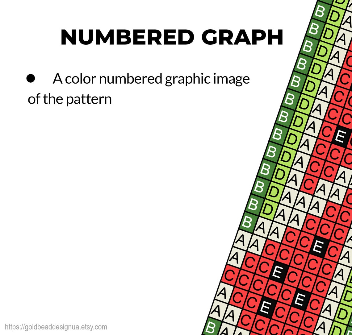 Watermelon Slices Loom Bracelet PDF Pattern. Bead Loom Pattern, Seed ...