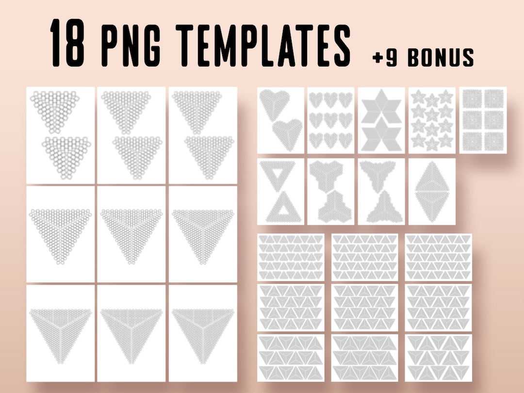 18 Peyote Stitch Graph Paper, Template, Blank Bead Graph Paper, Paper ...