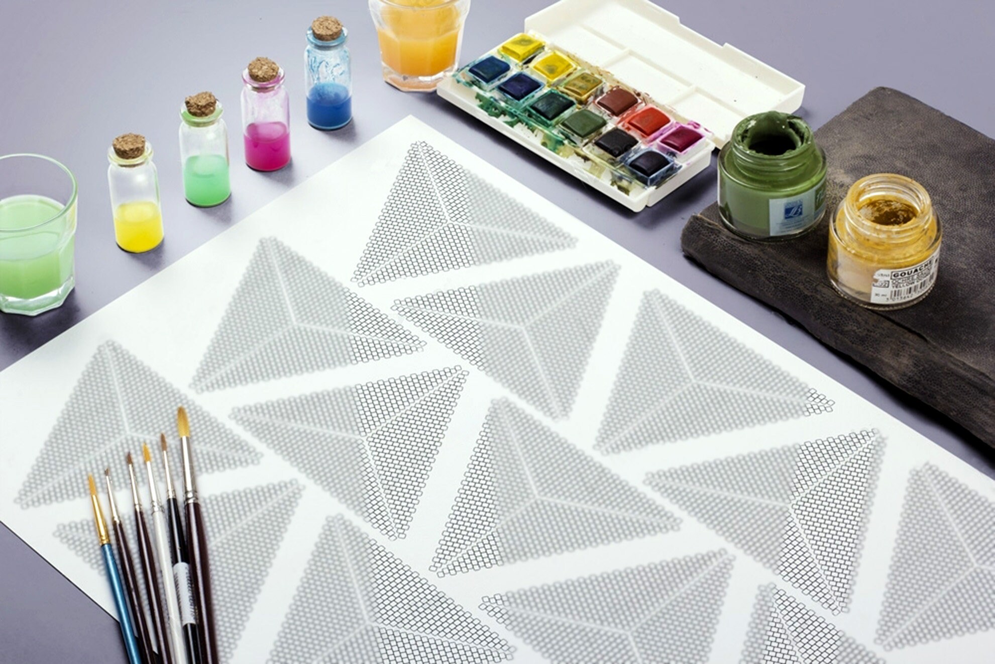Peyote Stitch Graph Paper Templates, Beadwork Design (digital Download ...