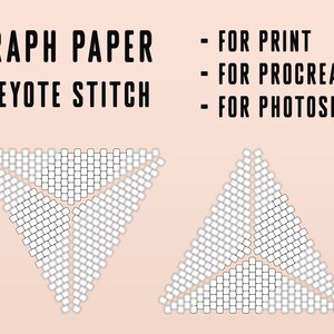 Peyote Stitch Graph Paper Templates, Beadwork Design (digital Download ...