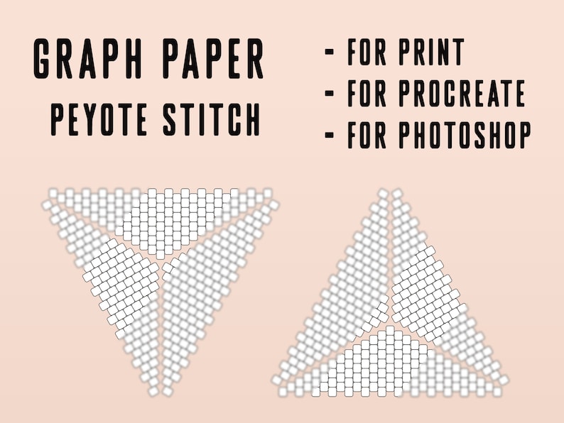 18 Peyote Stitch Graph Paper, Template, Blank Bead Graph Paper, Paper ...