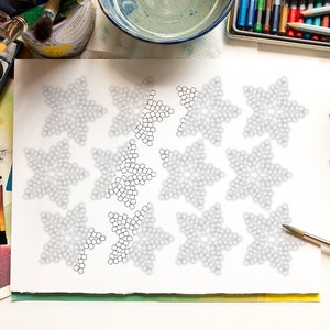 Peyote Stitch Graph Paper Templates, Beadwork Design (digital Download ...