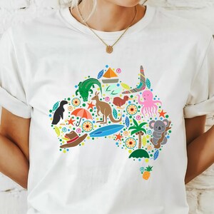 Australia Day T-shirt | Map of Australia | Aussie Tee | Australian ...