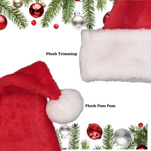 Personalised Santa Hat | Matching Hats | Christmas Parties | Christmas ...