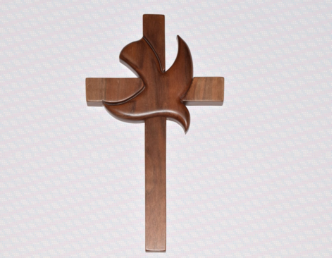 Inspirational Art - Cross - Spirit Dove - Artfully Handmade Wood ...