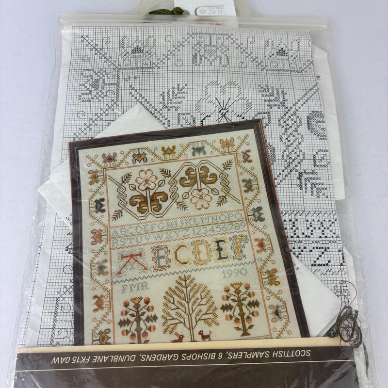 Cross Stitch Sampler Kit - Etsy