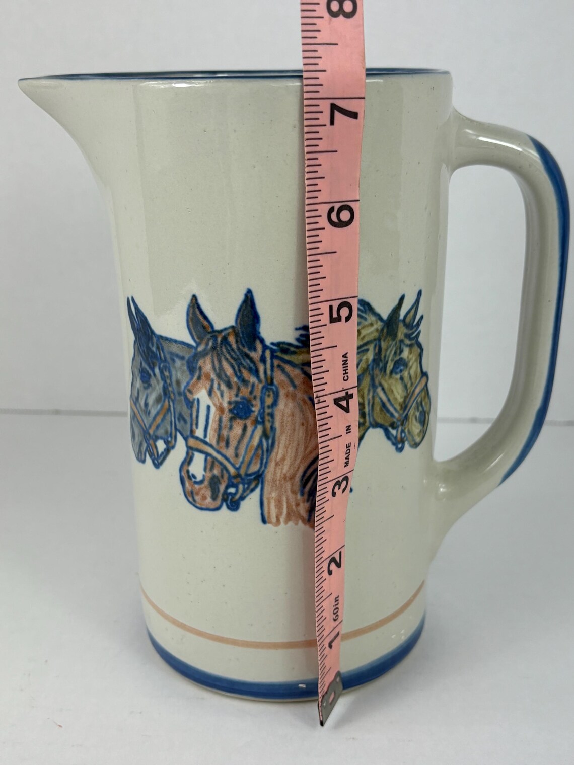 Vintage Louisville Stoneware Horse Equestrian Pitcher Made in USA - Etsy