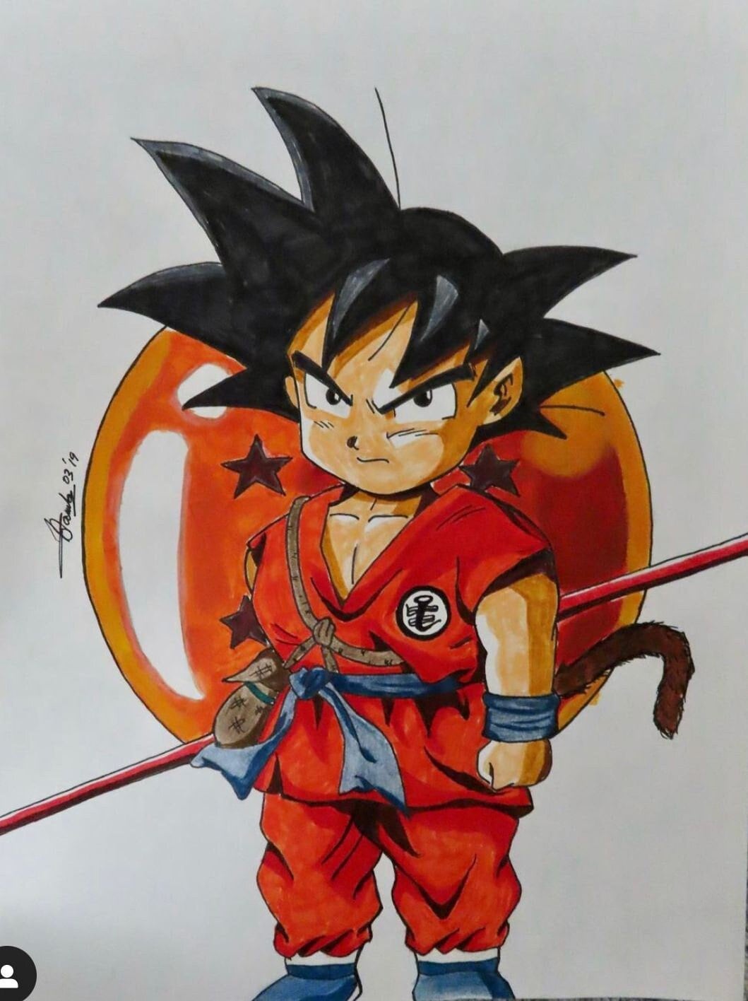 How To Draw A Dragon Ball Z Chibi