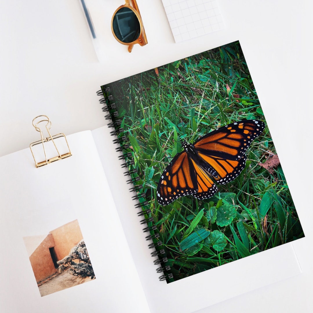 Monarch Butterfly Spiral Notebook Ruled Line, Notebook, Journal ...