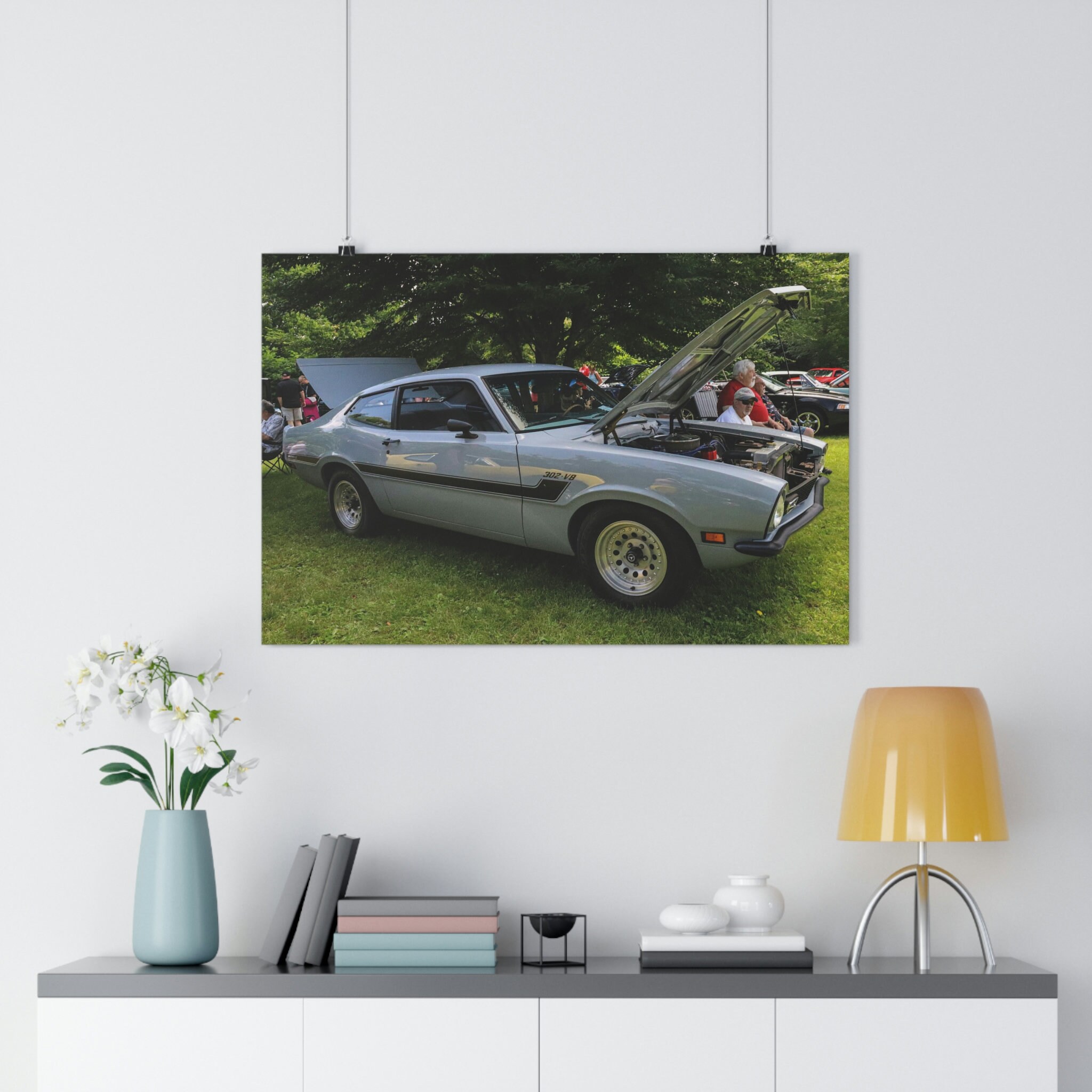 Ford Maverick GT 302 V8 Giclée Print, Classic Car Print, Car ...