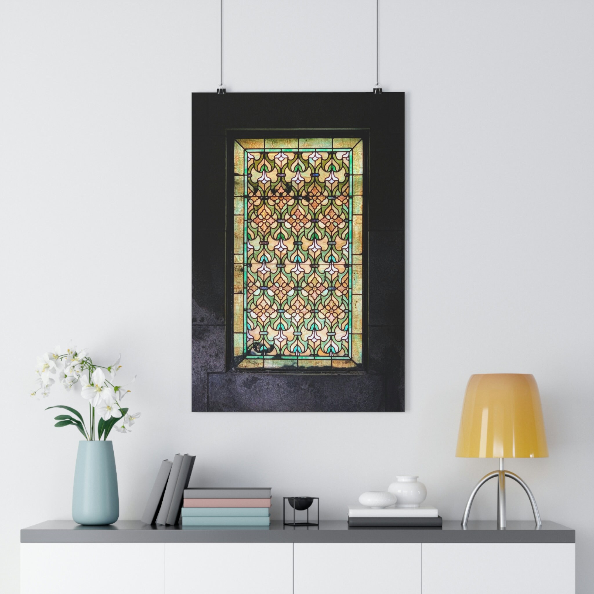 Stained Glass Flowers Giclée Print, Photography Prints, Fine Art Print ...