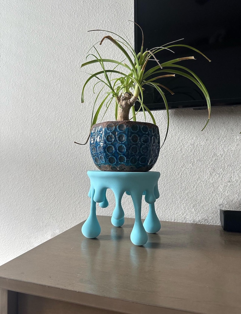 Dripping Plant Stand With Hidden Compartment – Modern Drip Decor ...