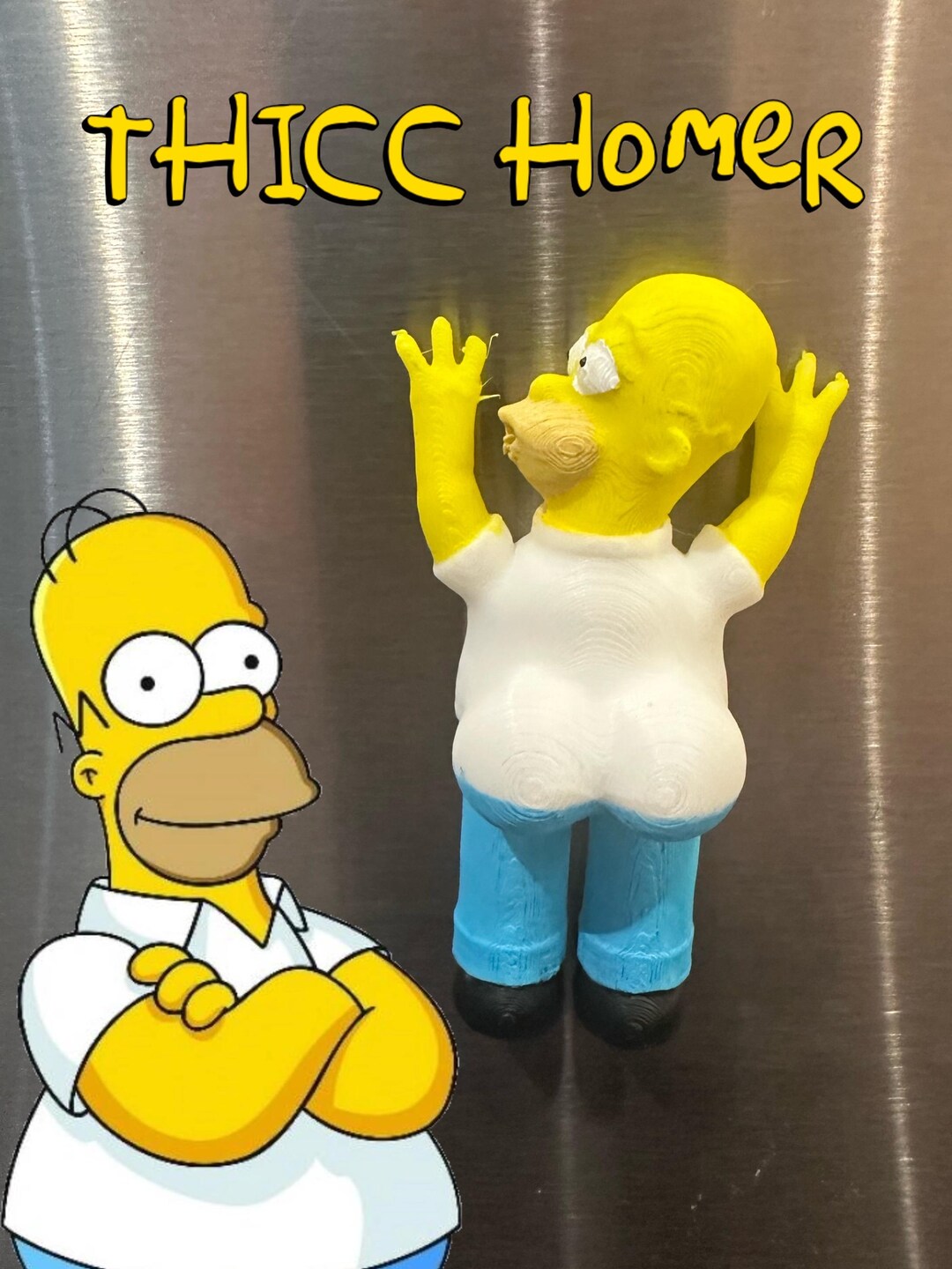 Thicc Homer Magnet / the Simpsons / Simpsons / Funny Magnet / Fridge ...